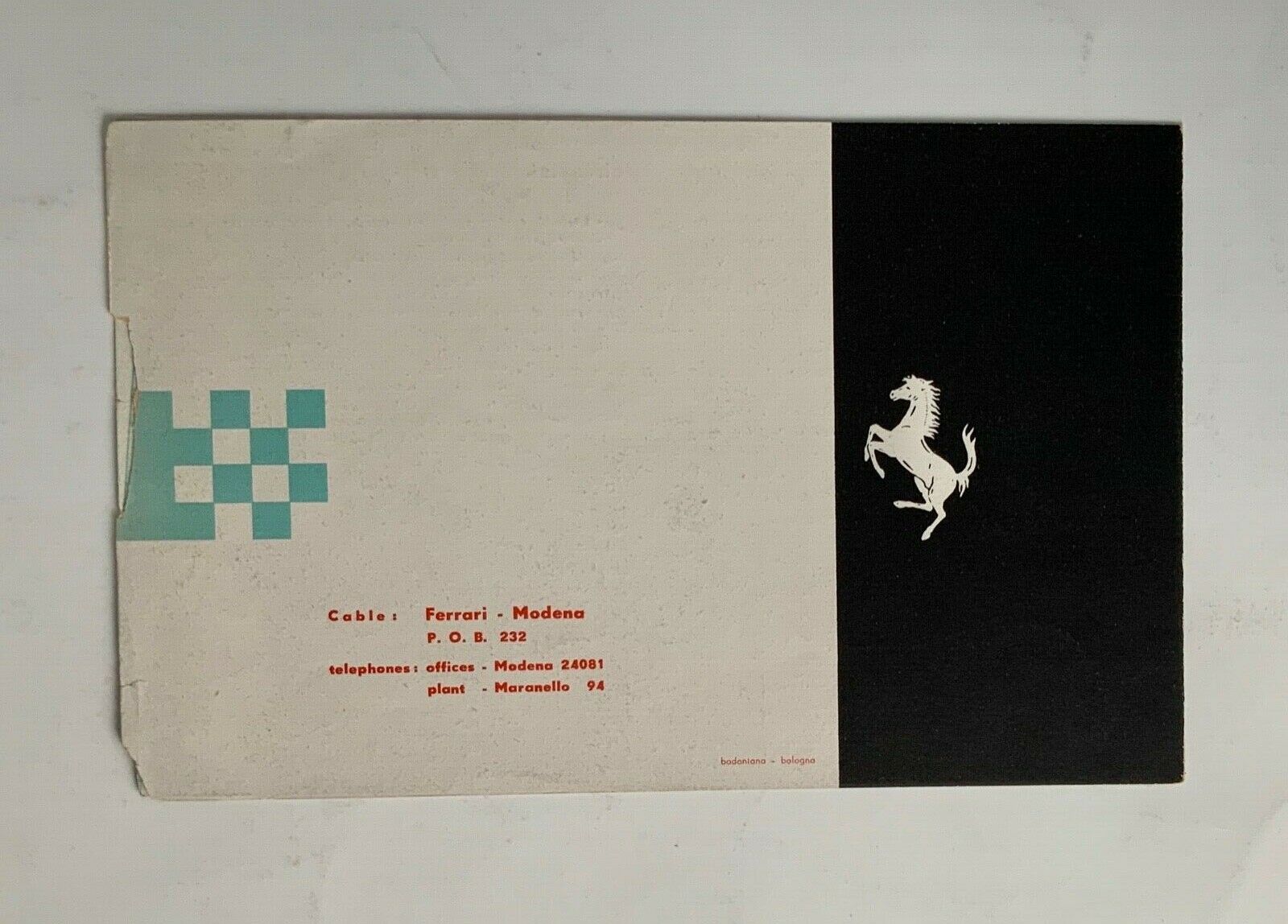 Ferrari 250 Grandturismo Sales Brochure | Ferrari Literature